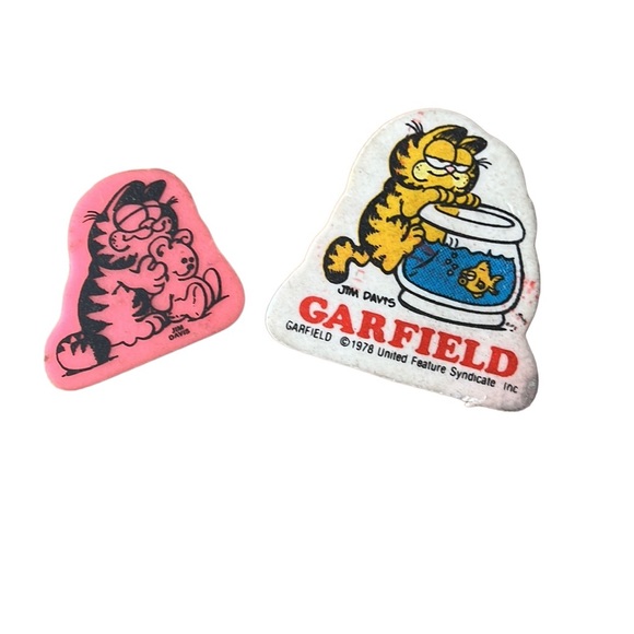 Dakin | Other | Vintage 8s Rare 978 Garfield Fishbowl Pink Garfield ...